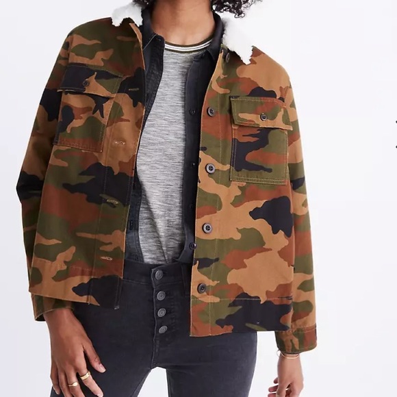 Madewell | Jackets & Coats | Madewell Northward Cropped Army Jacket In ...